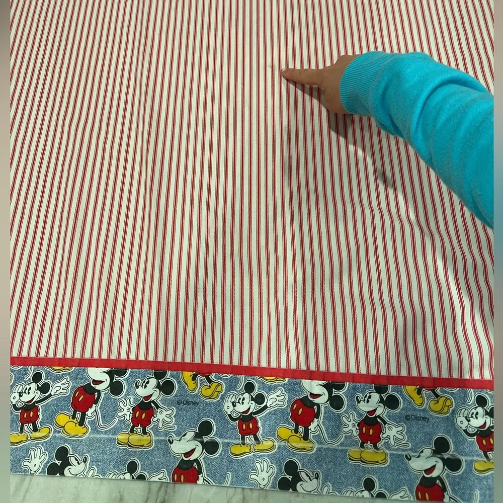 Disney | Bedding | Vintage 9s Mickey Mouse Walt Disney Twin Flat Sheet ...